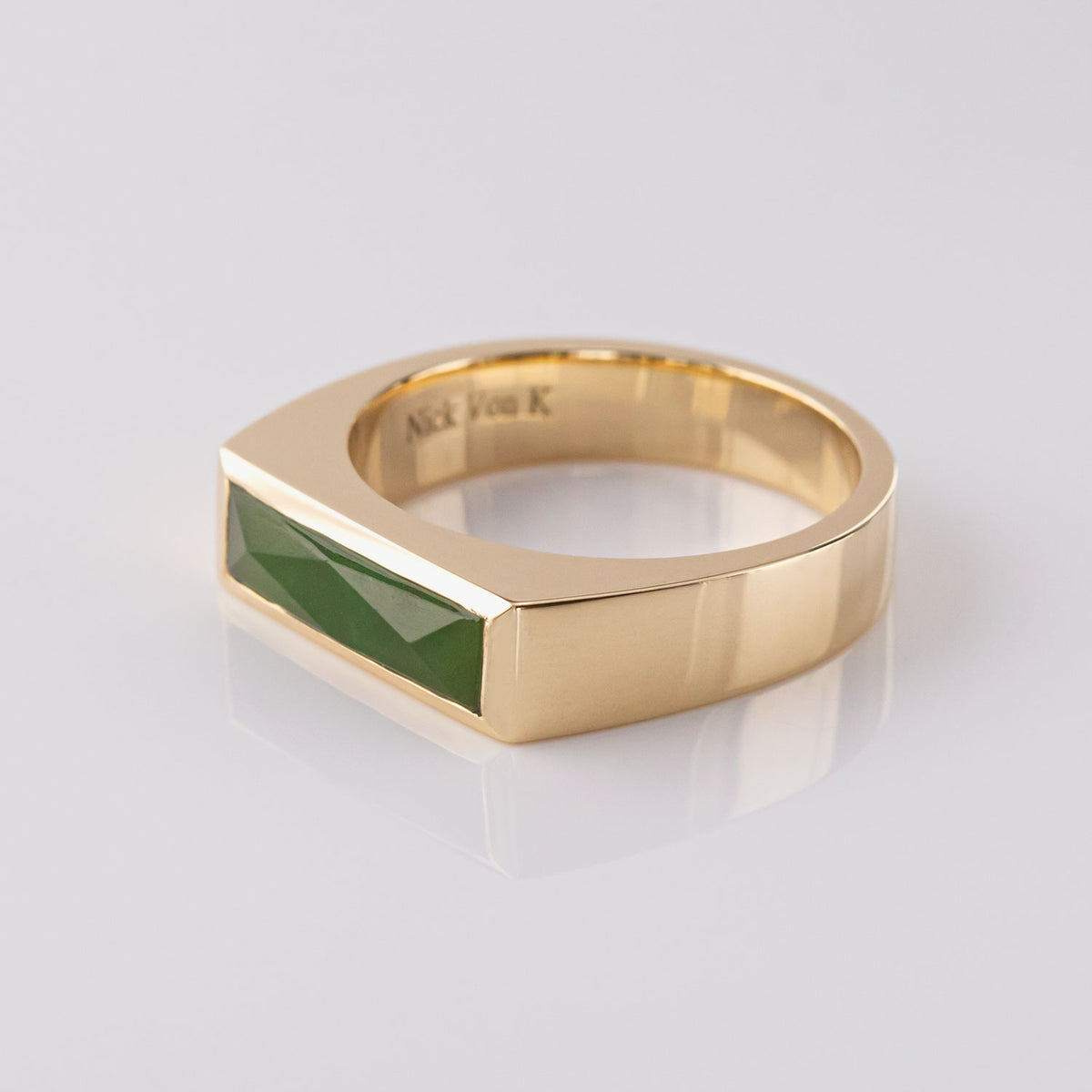 Faceted Pounamu Elemental Ring – Nick Von K