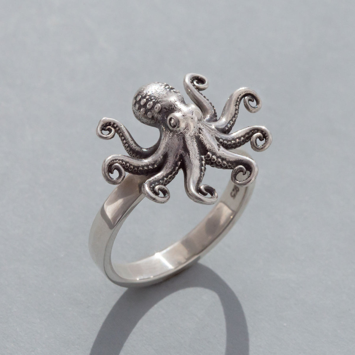 Mini Kraken Octopus ring in Sterling Silver – Nick Von K