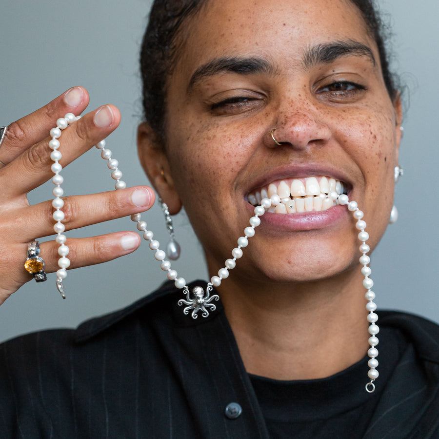 Mini Kraken Octopus Pearl Necklace – Nick Von K
