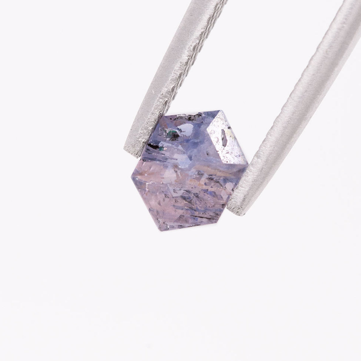 Icy Lilac Salt and Pepper Sapphire Hexagonal cut 1.16 carats – Nick Von K