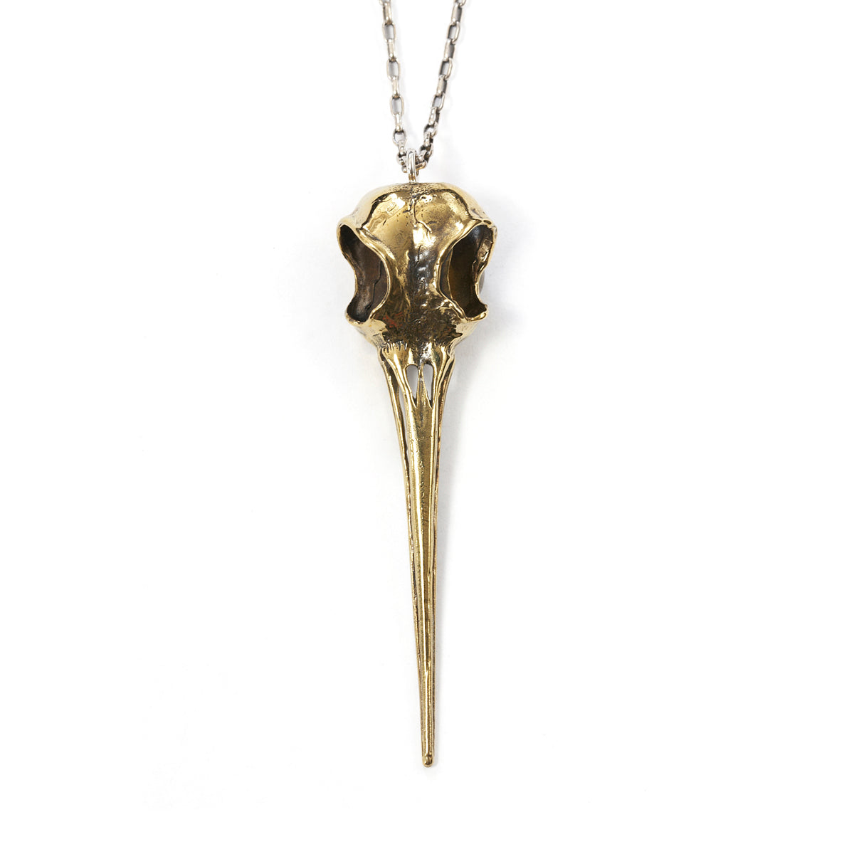 Brass Hummingbird Skull Pendant – Nick Von K